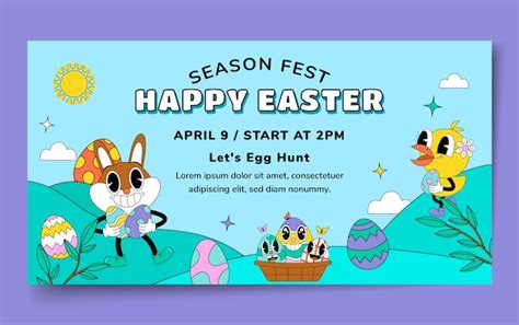 Premium Vector Social Media Post Template For Easter Celebration