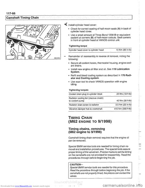Torque Bmw 528i 1999 E39 Manual Online 1002 Pages