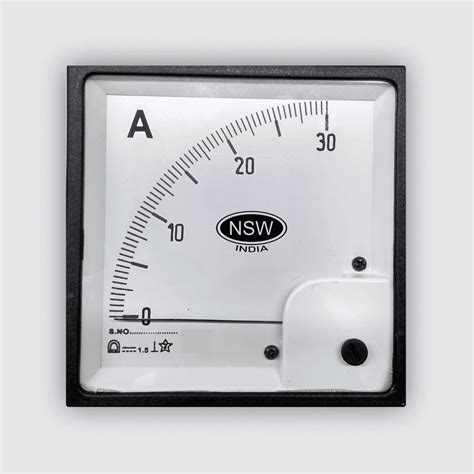 Nsw India Mr 96 Analog Panel Meter 30 Amp Dc Dimension 96x96mm Square At ₹ 190 Piece In New