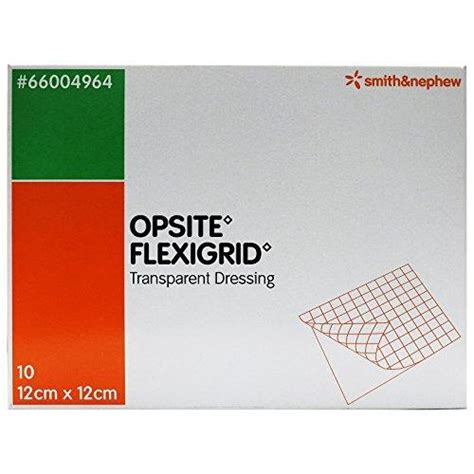 Opsite Flexigrid Water Resistant Film Dressings 12cm X 12cm X 10