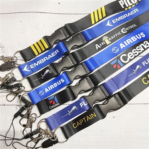 Aviation Lanyard Neck Strap For Phone Keys And Id Card Airbus Boeing