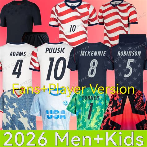 Pulisic Mckennie Usmnt Soccer Jersey 2025 2026 Mens From Stitchpro