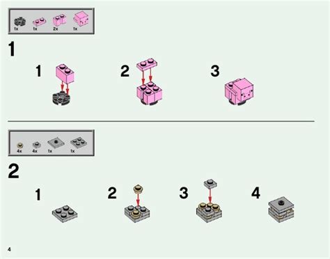Lego Instructions For Set 21123 The Iron Golem Minecraft Minifig Scale