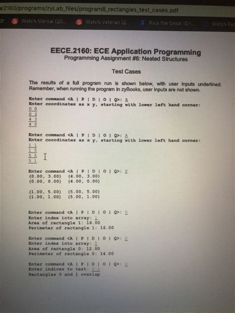 86 Program 8 Nested Structures 1 Introduction This