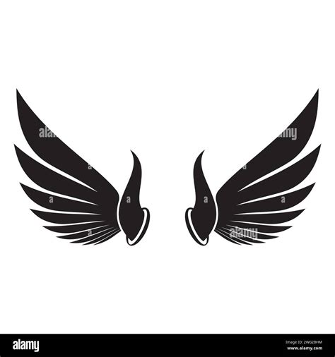 Bird Wings Vector Logo Concept Illustration Stock Vector Image And Art