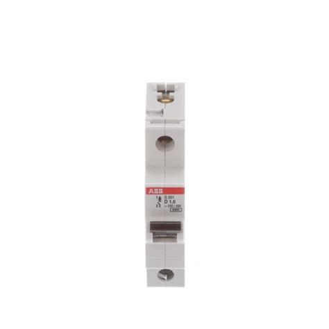 Abb S201 D1 6 Circuit Breaker 1 P D Curve 1 6a 6ka 480y 277vac