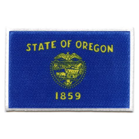 Oregon Patch State Flag Embroidered Iron On Patch Collection