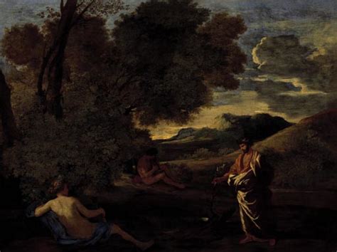 Numa Pompilius Und Die Nymphe Egeria Nicolas Poussin Als Kunstdruck