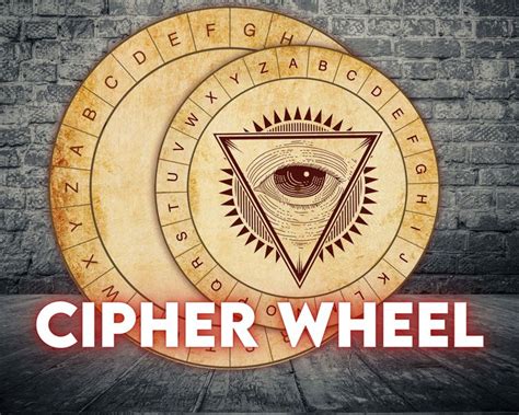Cipher Wheel Printable Spy Party Cipher Wheel Escape Room