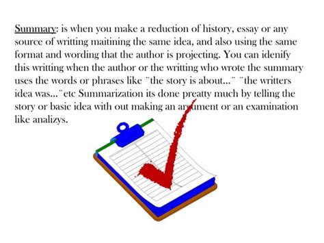 Analysis Vs Summary Ppt