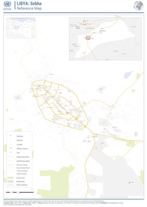 Libya Sebha Reference Map As Of April 2022 Ocha