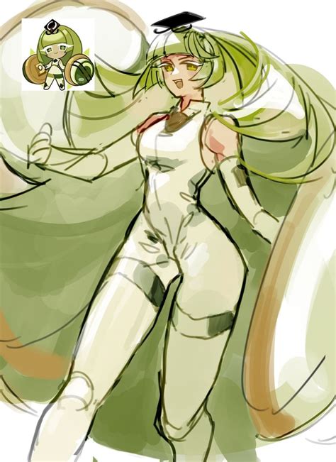 Green Tea Mousse Cookie Cookie Run And 1 More Drawn By Molidae17