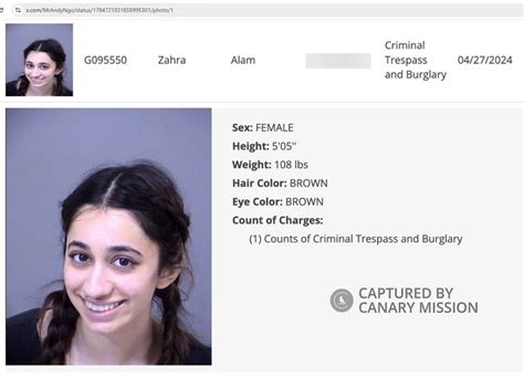 Zahra Alam Canary Mission
