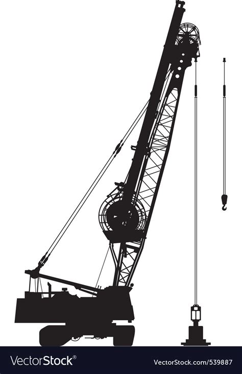 Construction Crane Royalty Free Vector Image Vectorstock