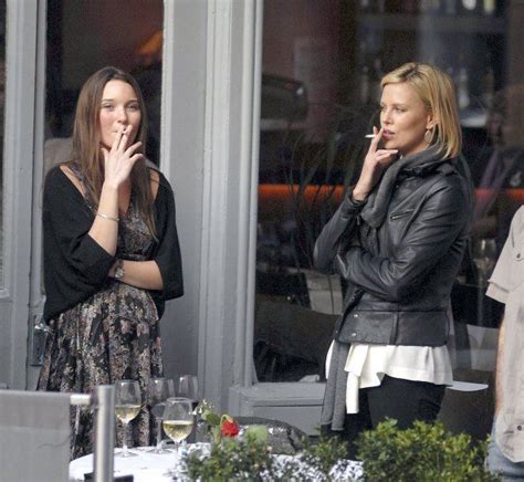 Charlize Theron Charlize Theron Girl Smoking Celebs