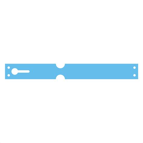 Label Dot Matrix Printing Loop Lock 220mm 254mm Tyvek Blue