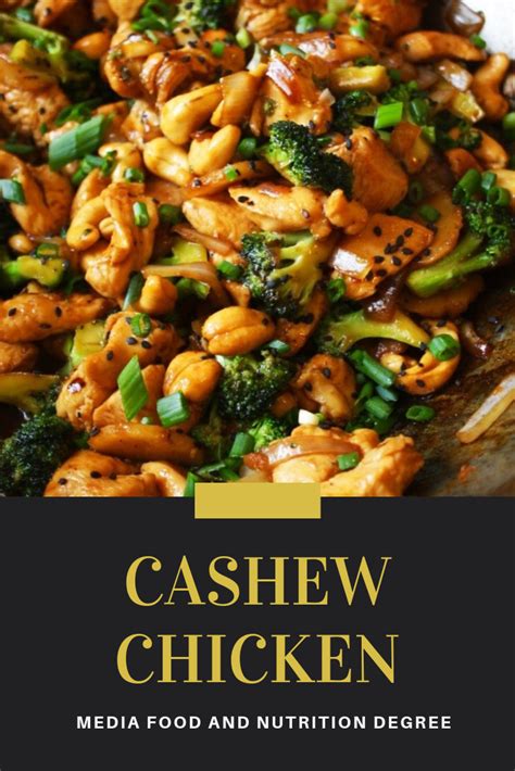 Cashew Chicken Healthyfood Delicious Media Food And Nutrition Degree