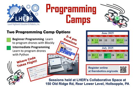 Programming Camp Ad 2025 Laurel Highlands Education And Robotics