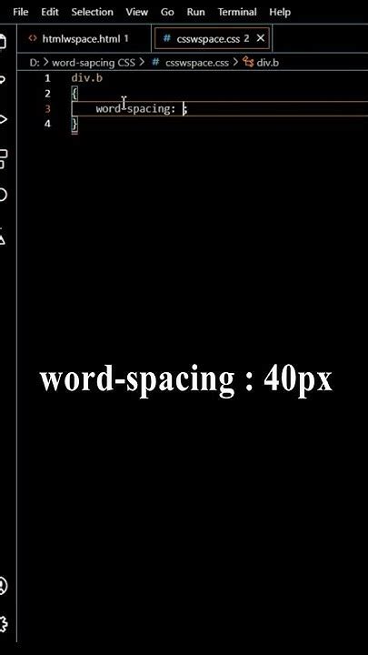 Word Spacing Css Youtube