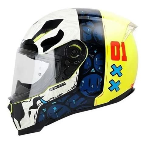 Casco Moto Shaft Integral Sh562 Rebirth Xl Amarillo Eps Shaft Rebirth