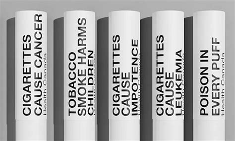 ‘poison In Every Puff Canada Demands Health Warnings On Every Single