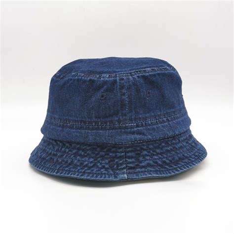 작은 챙 데님 모자 워시 버킷 모자 플로피 남성용