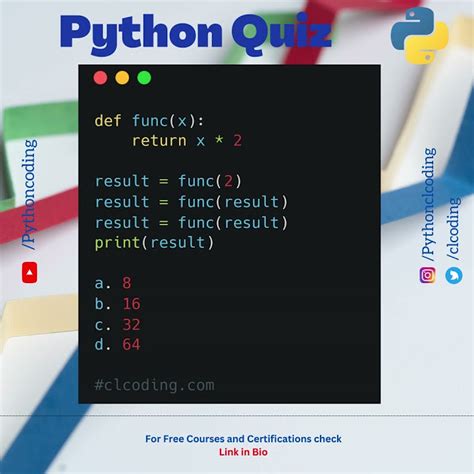 Python Quiz Day 58 What Is The Output Of Following Python Code