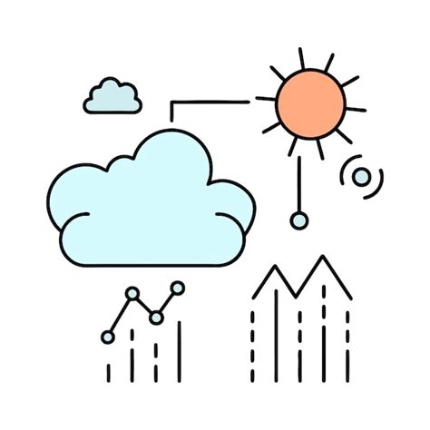 Premium Vector Weather Analysis With Charts Illustration