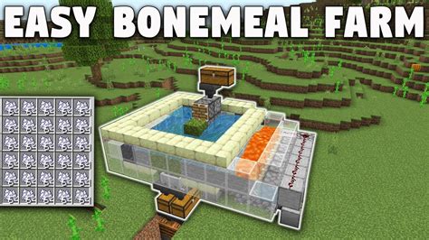 Easy Bone Meal Farm Minecraft Pocket Edition Youtube