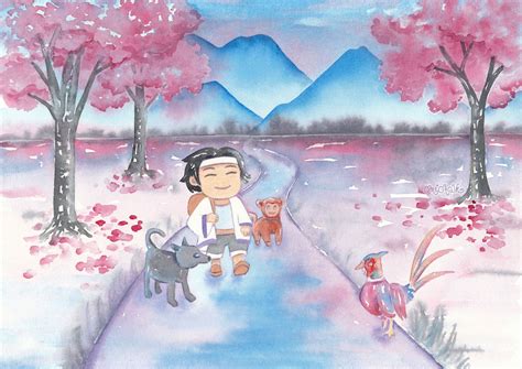 La Légende De Momotaro Orichalk Illustrations