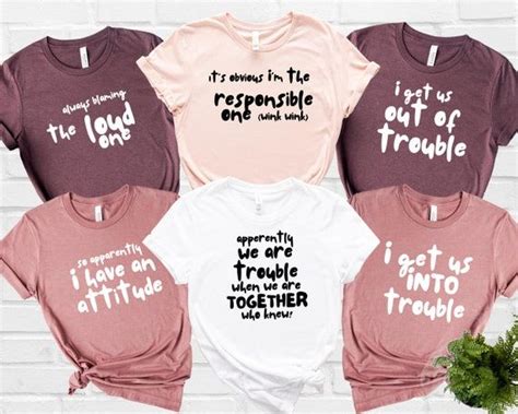 Funny Friend Group Shirt Matching Girl Group T Shirt Matching Friends