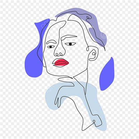 라인 아트 측면 얼굴 소녀 추상 모양으로 그리기 초상화 스케치 온천 Png 일러스트 및 벡터 에 대한 무료 다운로드 Pngtree