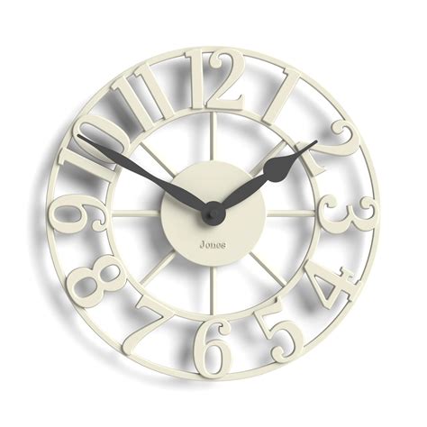 Jones Lighthouse Wall Clock In Pale Cream 30cm Jones Clocks