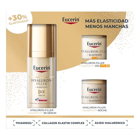 Eucerin Pack Hyaluron Filler Elasticity 3d Sérum Mini Elasticity Día