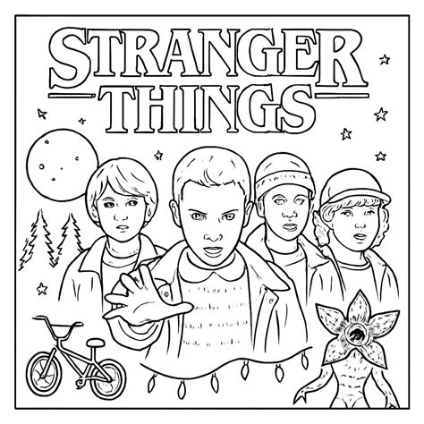 Descubre Los Mejores Dibujos Para Colorear De Stranger Things