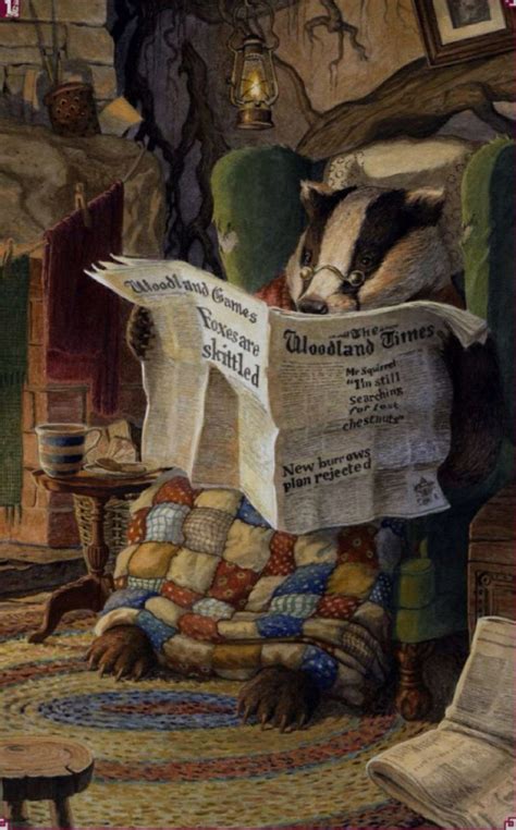 Badger Illustration For Wind In The Willows” By — Strength Through Whimsy