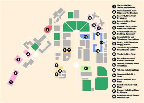 All Gender Restroom Map Loyola Marymount University