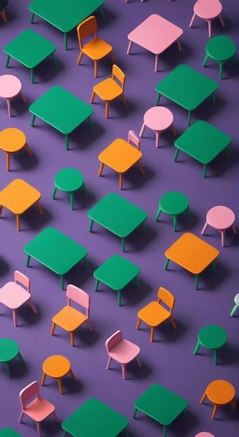 A Colorful Table With Different Colored Tables And One With One That Says Quot X Quot On It