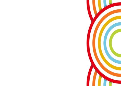 Premium Vector Rainbow Circle Background