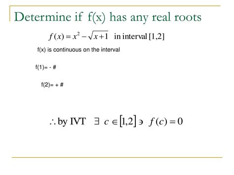 Ppt Intermediate Value Theorem Powerpoint Presentation Free Download