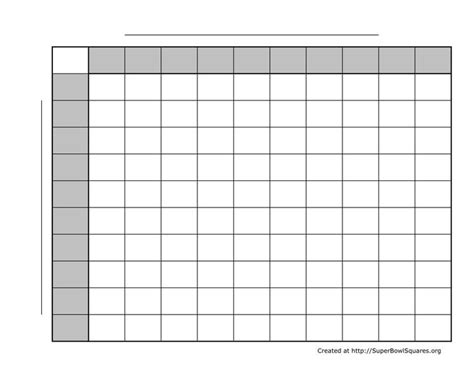 Free Template For Football Squares Best Templates Resources