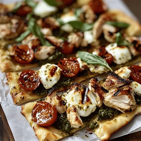 Easy Pesto Chicken Flatbread For Delicious Weeknight Dinners