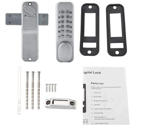 Digital Password Combination Lock Zinc Alloy Push Button Security Code