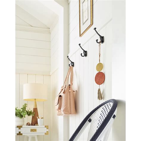 Hooks Collection Vicinity Triple Prong Wall Hook In Matte Black By