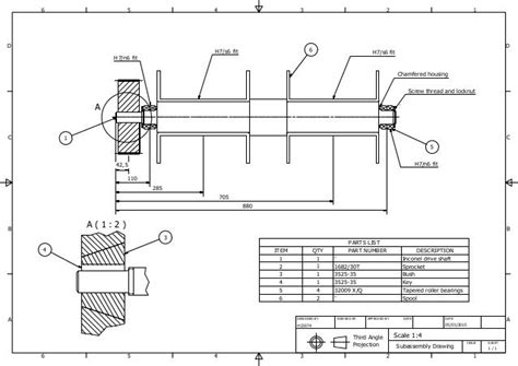 Subassembly Drawing