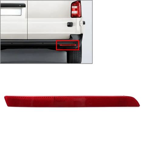 Rear Bumper Reflector Tail Light Lamp Fit Vw T5 Transporter Caravelle