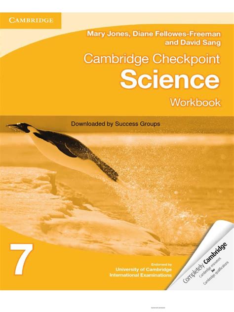Cambridge Checkpoint Science For Grade 7 1 Pdf