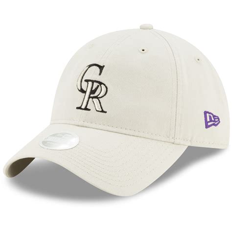 Womens Colorado Rockies New Era Khaki Stone Core Classic 9twenty