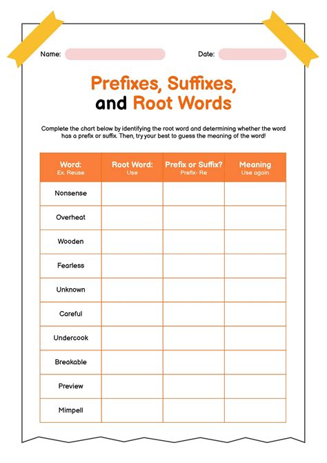 15 Prefixes Suffixes Printable Worksheets Free Free Pdf At
