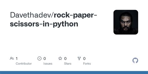 Github Davethadev Rock Paper Scissors In Python